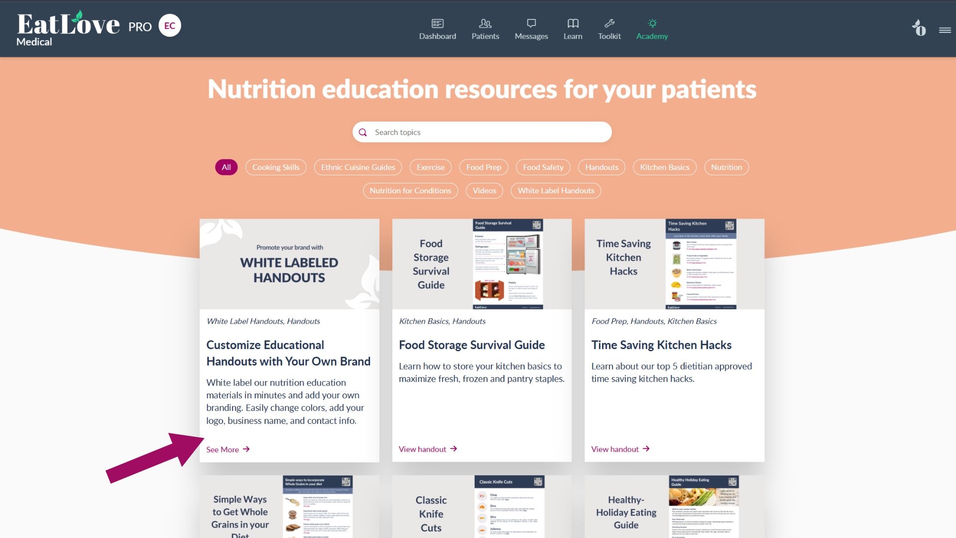White Label Nutrition Handouts